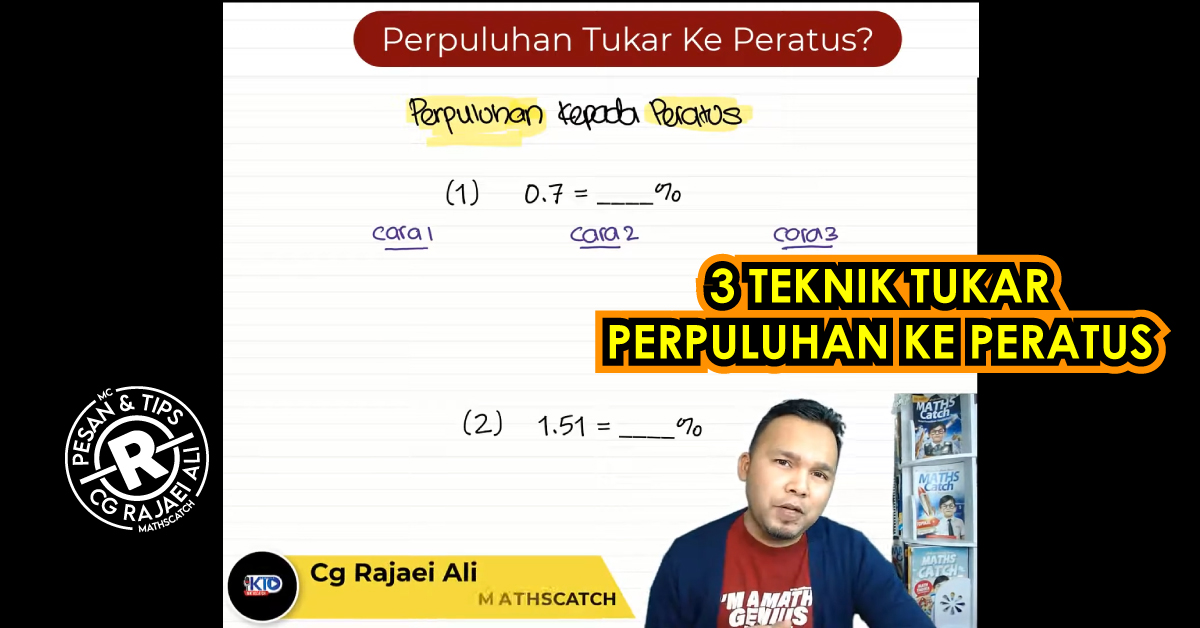 3 Teknik Tukar Perpuluhan ke Peratus